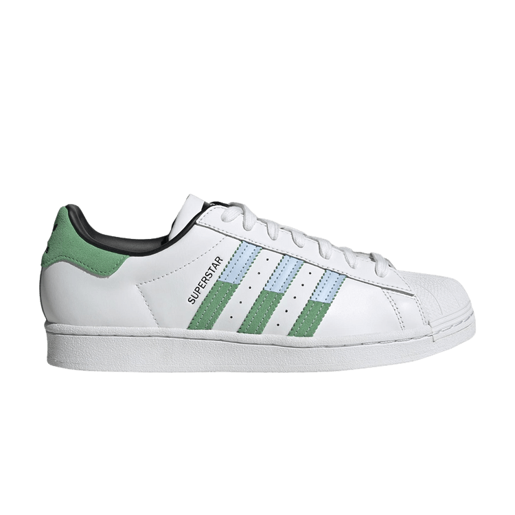Buy Adidas Superstar 'White Green Blue' - HQ2168 | GOAT