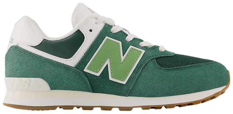 Buy New Balance 574 Big Kid Wide 'NB Athletics - Nightwatch Green ...