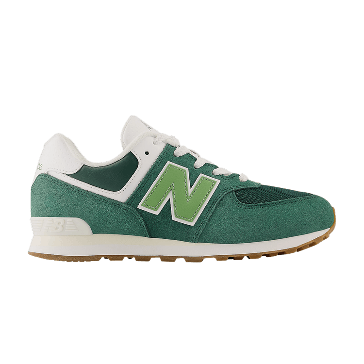 Buy New Balance 574 Big Kid Wide 'NB Athletics - Nightwatch Green ...