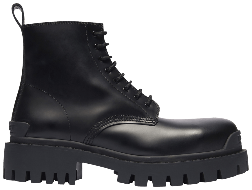 Buy Balenciaga Strike Lace-Up Boot ' Black' - 589338 WA960 1000 | GOAT