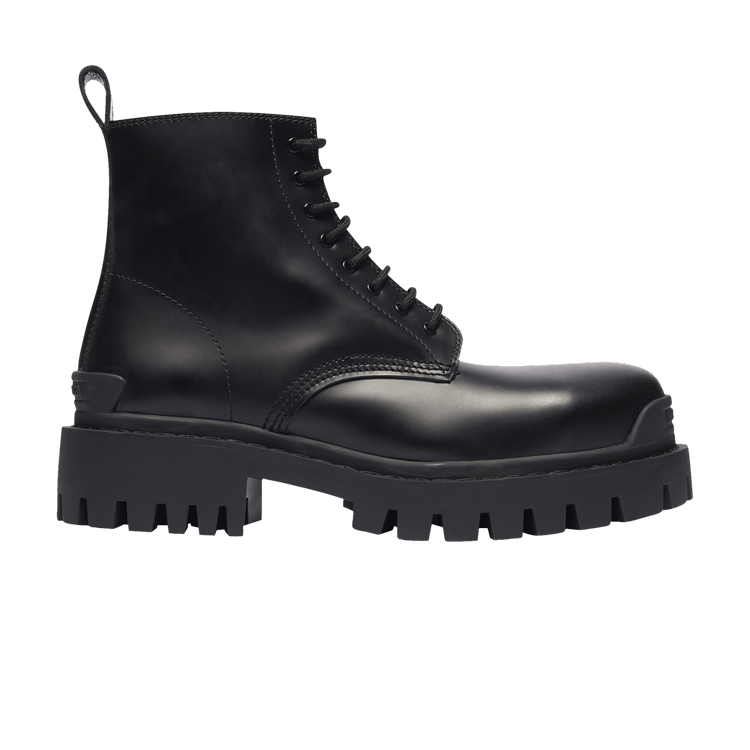 Buy Balenciaga Strike Lace-Up Boot ' Black' - 589338 WA960 1000 | GOAT
