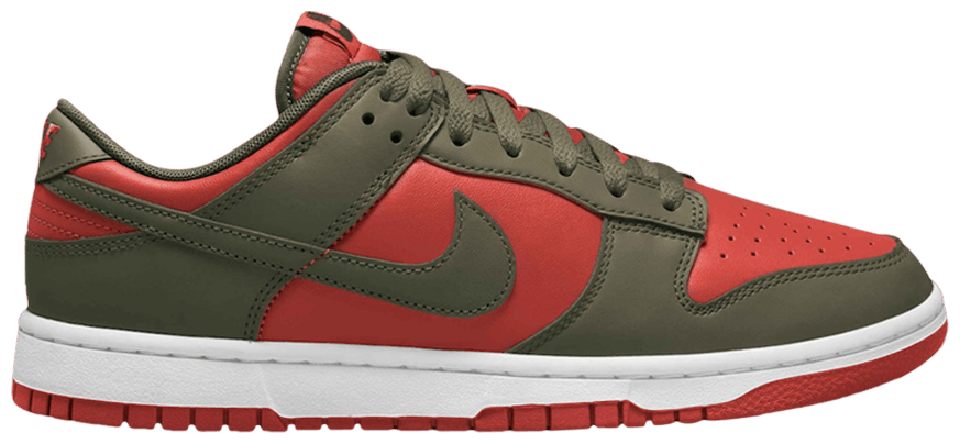 Buy Dunk Low 'Cargo Khaki Mystic Red' - DV0833 600 - Green | GOAT
