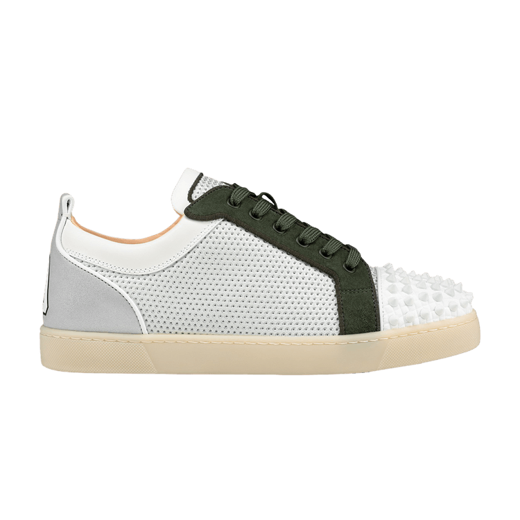 Buy Christian Louboutin Varsijunior Spikes Low 'White Green' - 1230192 ...