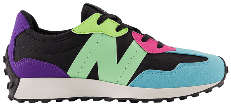 Buy New Balance 327 Little Kid Wide 'Black Green Purple' - PS327CE W | GOAT