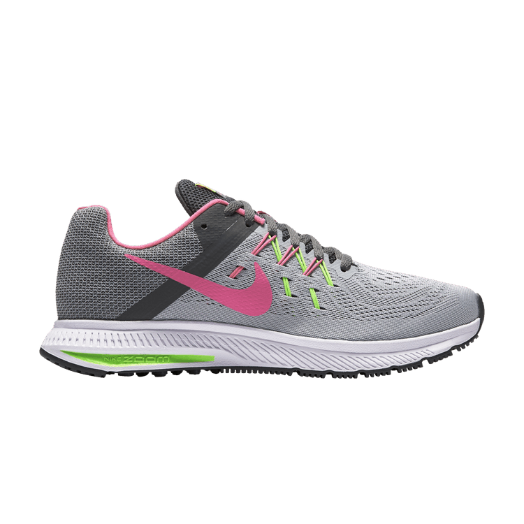 Buy Nike Wmns Zoom Winflo 2 'Wolf Grey Pink Blast' - 807279 007 | GOAT