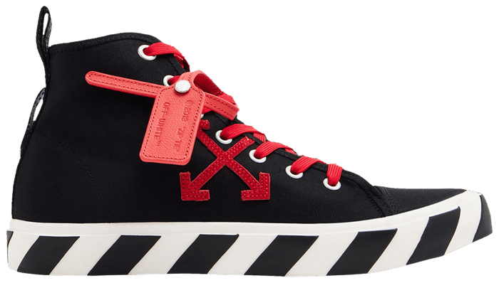 Buy Off-White Vulcanized Mid 'Black Red' - OMIA119S23FAB001 1025 | GOAT