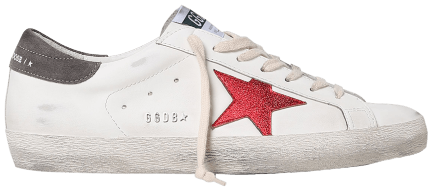 Buy Golden Goose Superstar 'White Red Grey' - GMF00101 F004166 11390 | GOAT