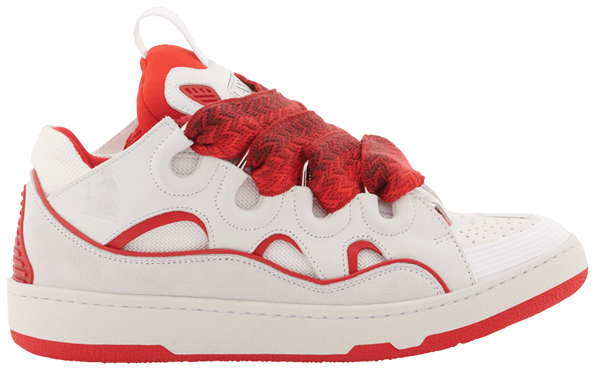 Buy Lanvin Wmns Curb Sneakers 'White Red' - FW SKDK02 DRAP P23 0030 ...