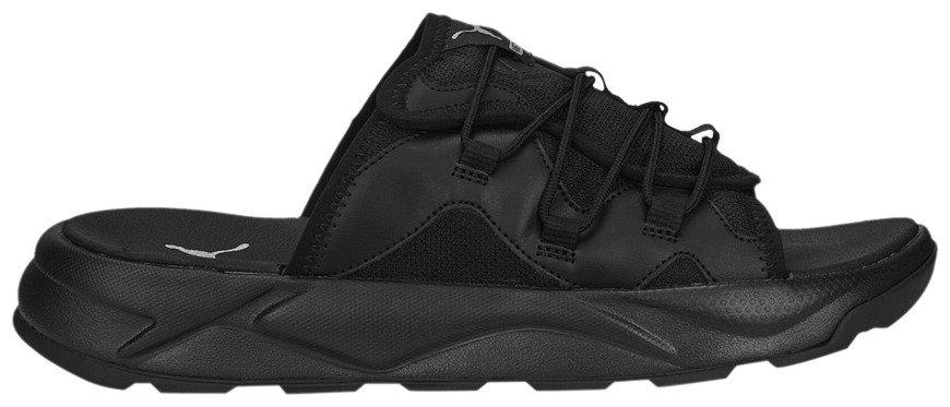 Buy Puma RS Slides 2 'Black Silver' - 390768 01 | GOAT