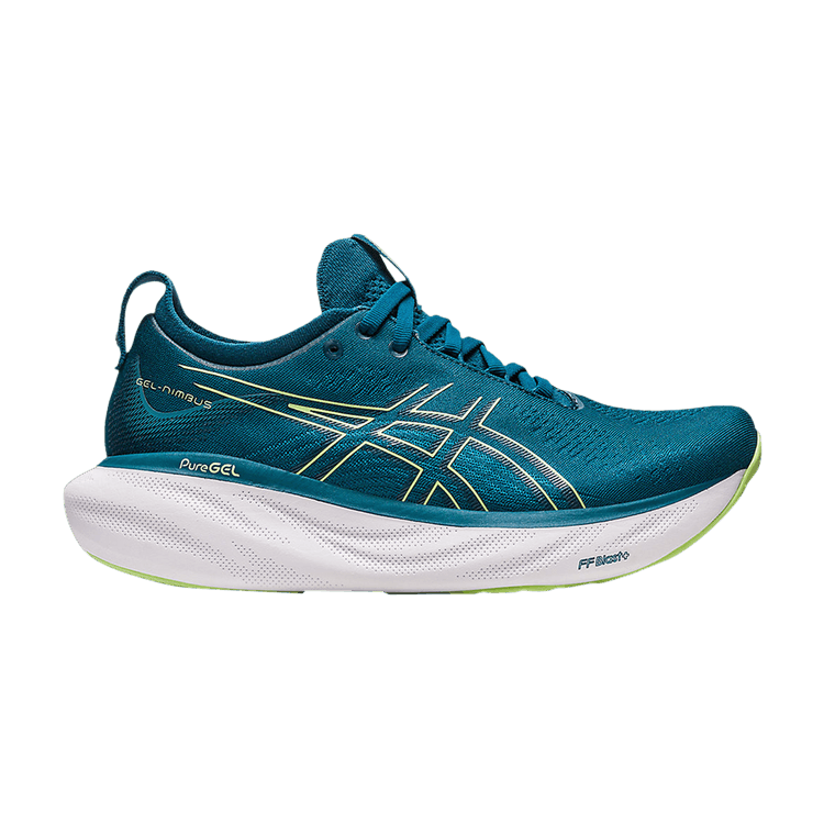 Buy Asics Wmns Gel Nimbus 25 'Ink Teal Lime Green' - 1012B356 401 | GOAT