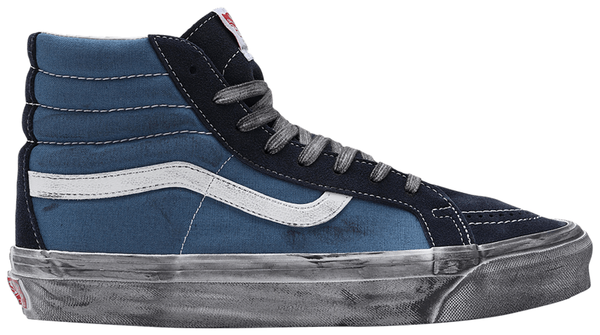 Buy Vans OG Sk8-Hi LX 'Stressed - Navy' - VN0A4BVBNGJ | GOAT