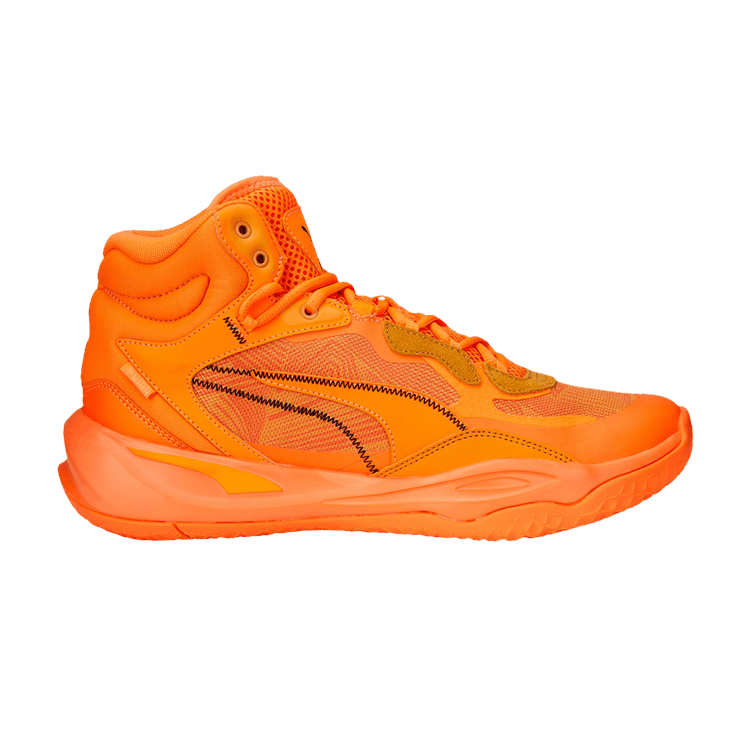 Buy Puma Playmaker Pro Mid 'Laser - Ultra Orange' - 378327 01 | GOAT