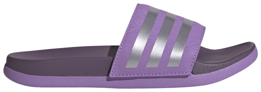 Buy Adidas Adilette Comfort Slide J 'Violet Fusion Matte Silver ...