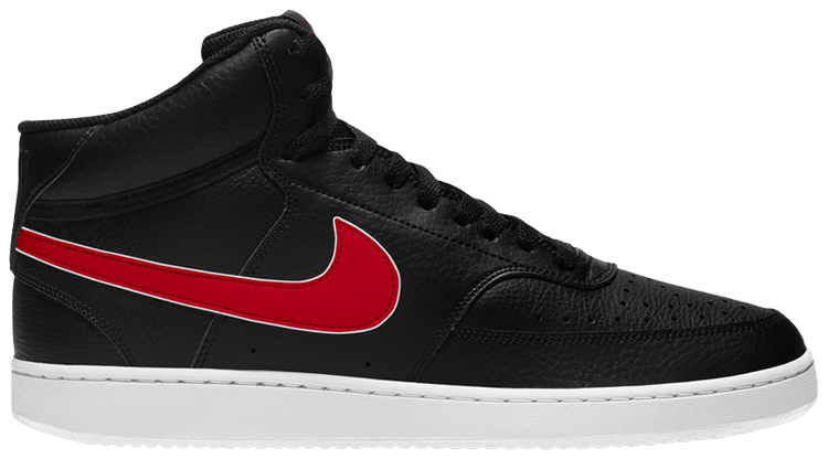 Buy Nike Court Vision Mid 'Black University Red' - CD5466 004 | GOAT