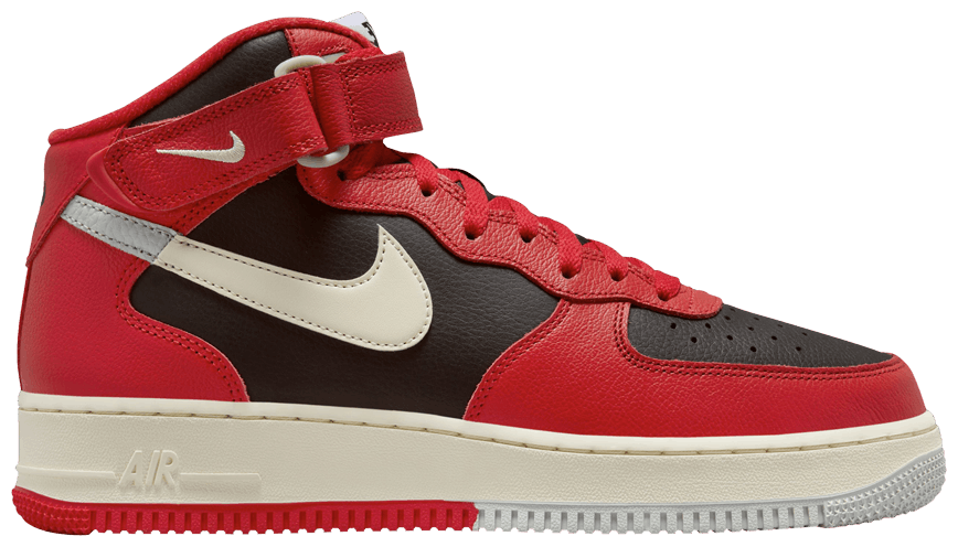 Buy Nike Air Force 1 Mid '07 LV8 'Split - University Red Black ...
