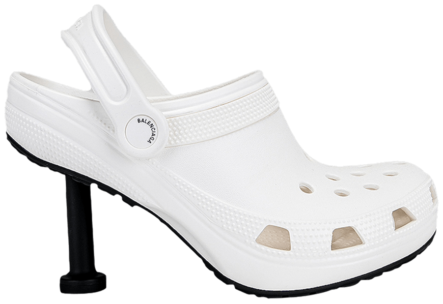 Buy Crocs x Balenciaga Wmns Logo Debossed Pumps 'White' - 677390 W1S8E ...