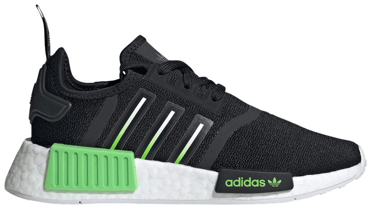 Buy NMD_R1 J 'Black Lucid Lime' - IG9971 | GOAT