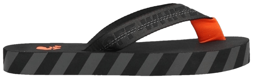 Buy Off-White Flip Flops 'Logo Tape - Black' - OMIC002S22MAT001 1020 | GOAT