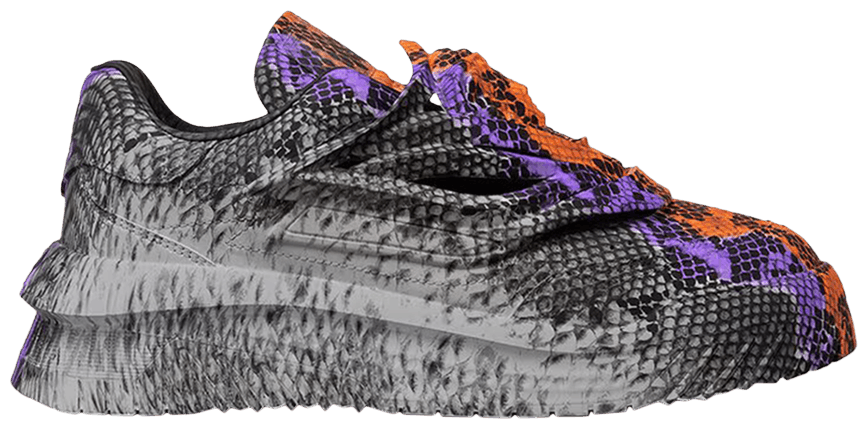 Buy Versace Odissea Caged Rubber Medusa Sneaker 'Grey Orange Python ...