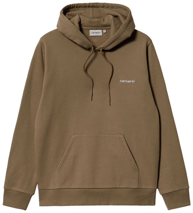 Buy Carhartt Wip Script Embroidery Hoodie Brown I031243 Brow Goat Au