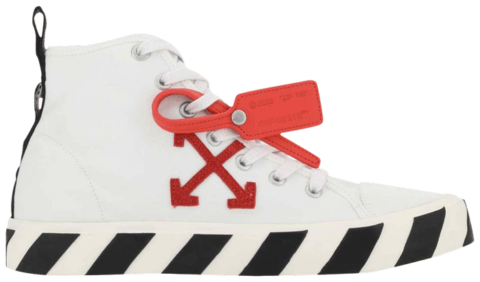 Buy Off-White Vulc Sneaker Mid 'White Red' - OMIA119823FAB001 0125 | GOAT