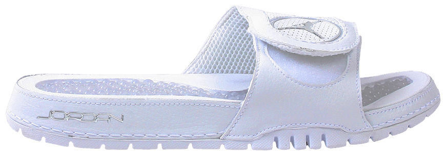 Buy Jordan Hydro 4 Slide 'White Metallic Silver' - 317875 105 | GOAT
