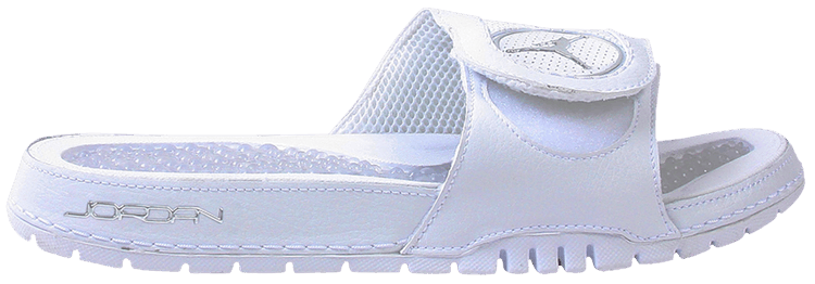 Buy Jordan Hydro 4 Slide 'White Metallic Silver' - 317875 105 | GOAT