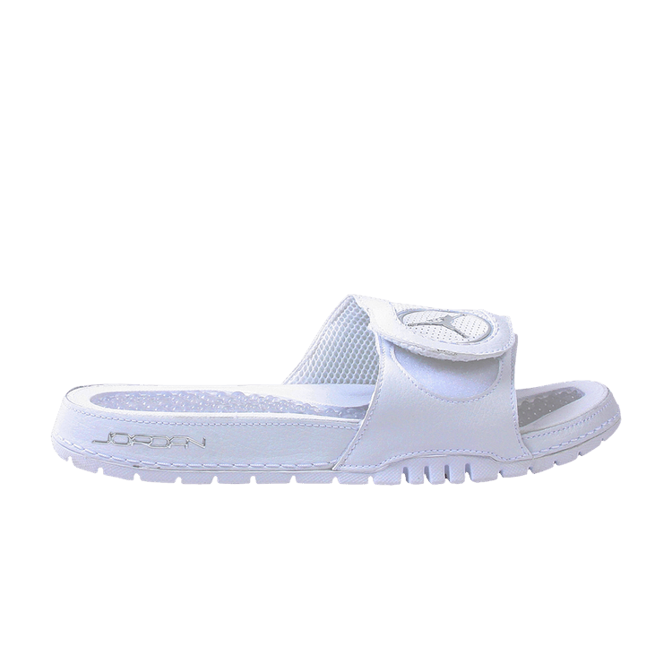 Buy Jordan Hydro 4 Slide 'White Metallic Silver' - 317875 105 | GOAT