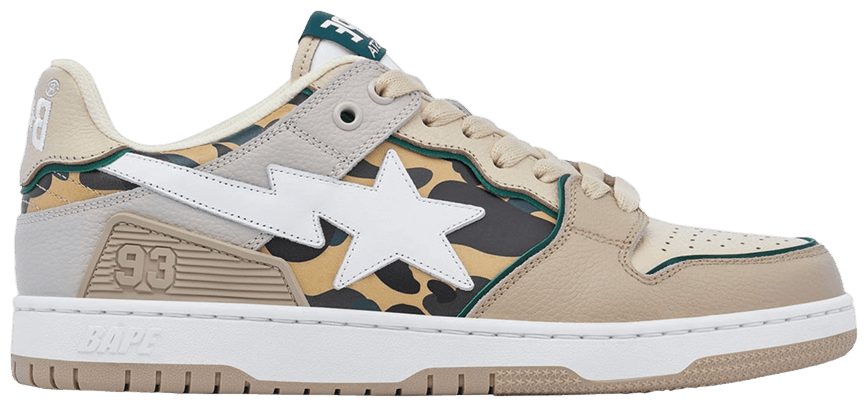 Buy BAPE Sk8 Sta #4 'Beige Camo' - 1J30191026 BEI | GOAT
