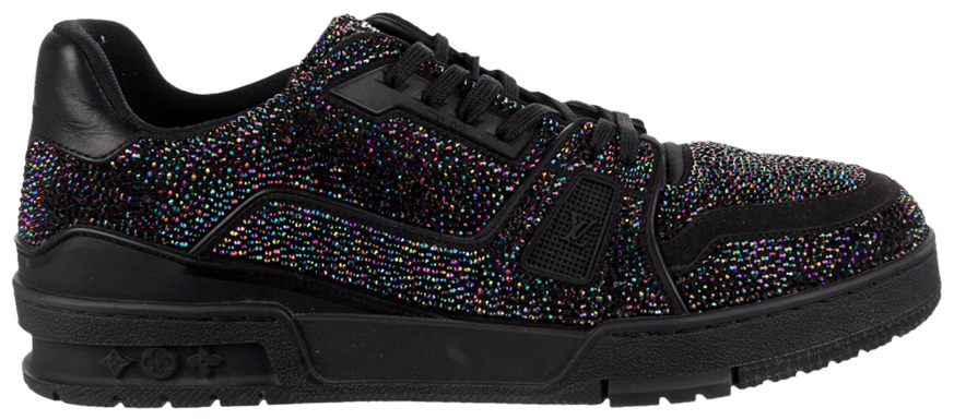 Buy Louis Vuitton Trainer 'Black Rhinestones' - 1A815H | GOAT