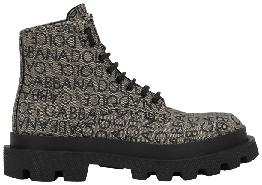Buy Dolce & Gabbana Combat Boot 'Allover Logo - Marrone' - A60567 AJ699 ...