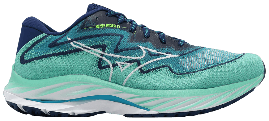 Buy Mizuno Wave Rider 27 SSW 'Atlantis Blue Depths' - J1GC237601 | GOAT