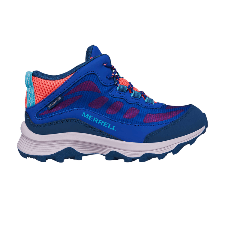 Buy Merrell Moab Speed Mid Big Kid 'Blue Turquoise' - MK166990 | GOAT