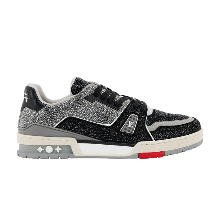 Buy Louis Vuitton Trainer 'Black Grey Rhinestones' - 1AA6PU | GOAT