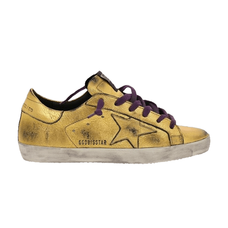 Buy Golden Goose Distressed Superstar 'Gold' - G33MS590 H55 | GOAT