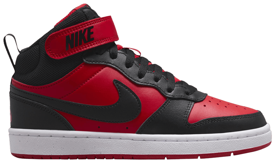 Buy Nike Court Borough Mid 2 GS 'Black University Red' - CD7782 602 | GOAT