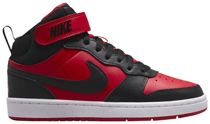 Buy Nike Court Borough Mid 2 GS 'Black University Red' - CD7782 602 | GOAT