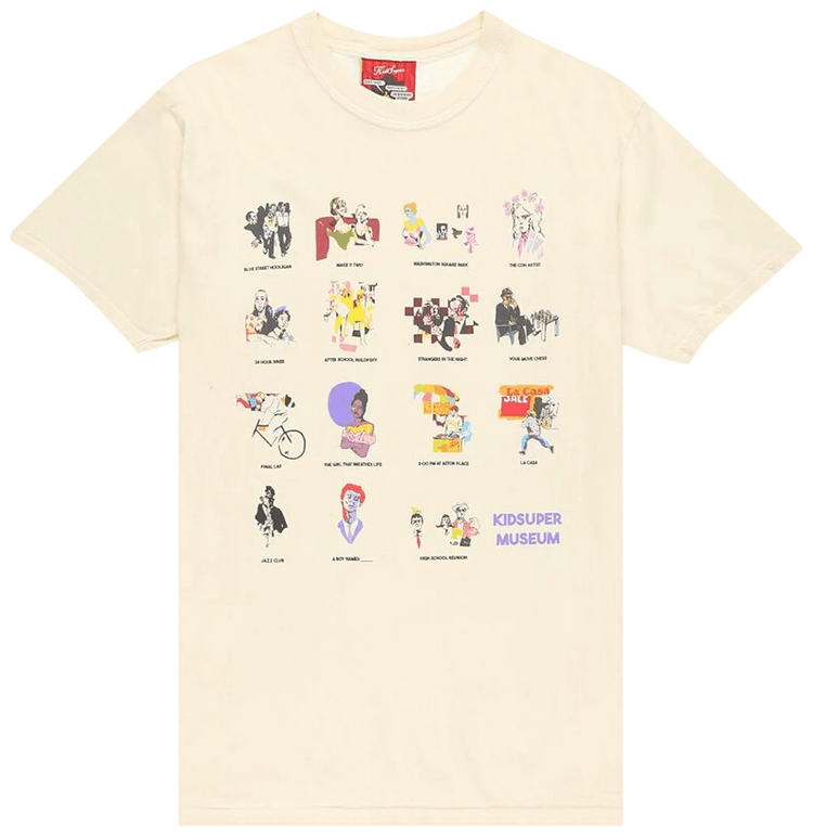 Buy KidSuper Museum Tee 'Cream' - AW23 SST 15 CREA | GOAT UK