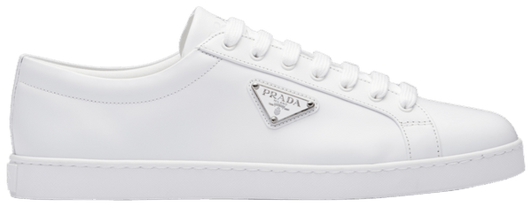 Buy Prada Brushed Leather Sneaker 'White' - 2EE376 3F0E F0009 | GOAT