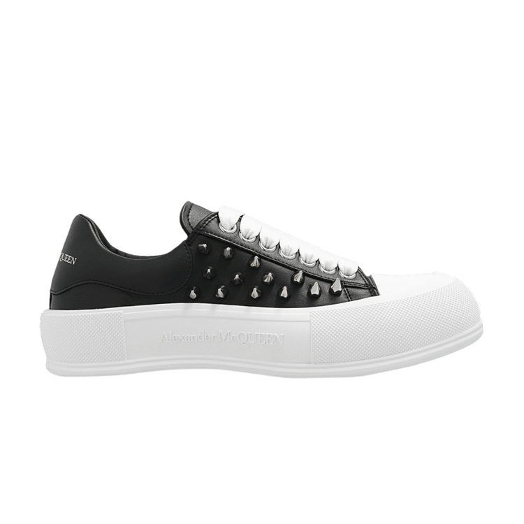 Buy Alexander McQueen Deck Plimsoll Low 'Black Studded' - 705810 WHT9K ...