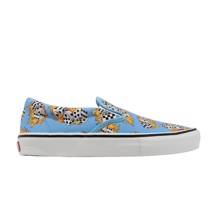 Buy Vans Skate Slip-On 'Blue Flame Dice' - VN0A5FCABM6 | GOAT