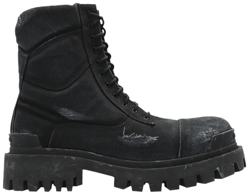 Buy Balenciaga Combat Strike Boot 'Worn-Out - Black' - 694042 W2H11 1000 | GOAT
