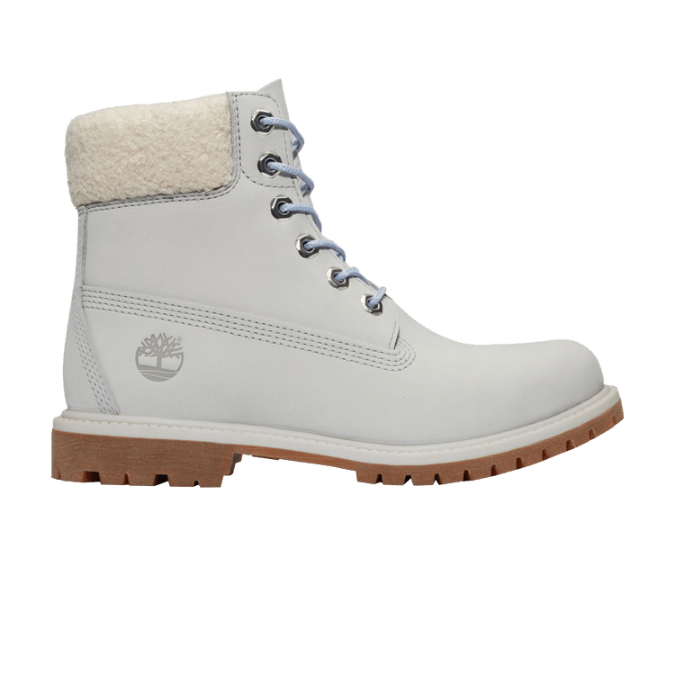 Buy Timberland Wmns 6 Inch Premium Boot 'Light Grey Blue Fur Collar ...