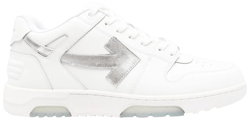 Buy Off-White Out of Office 'White Silver' - OMIA189F23LEA009 0172 | GOAT