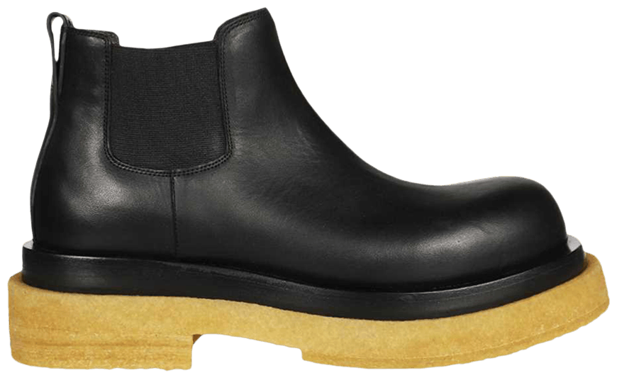 Buy Bottega Veneta Lug Cropped Boot 'Black Gum' - 668369 VBS50 1000 | GOAT