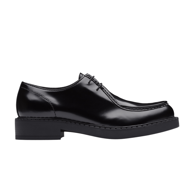 Buy Prada Brushed Leather Lace-Up 'Black' - 2EE346 055 F0002 | GOAT