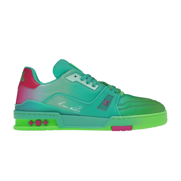 Buy Louis Vuitton Trainer Low 'Green Ombre' - 1A9TRU | GOAT