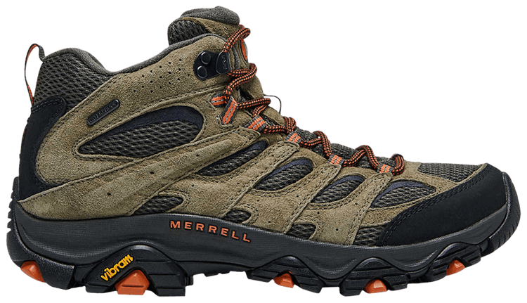 Buy Merrell Moab 3 Mid Waterproof Wide 'Olive' - J035841W | GOAT
