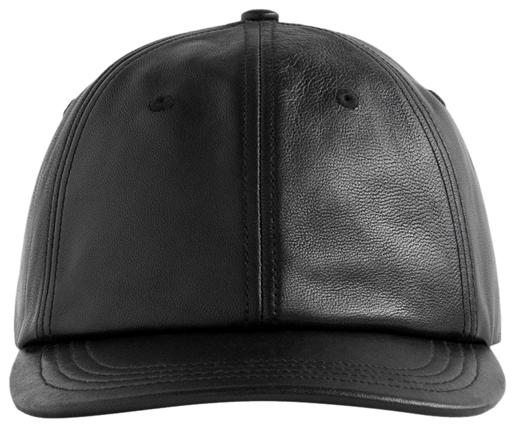 Buy Aimé Leon Dore Leather Baseball Hat 'Jet Black' - FW23AH052 JET | GOAT