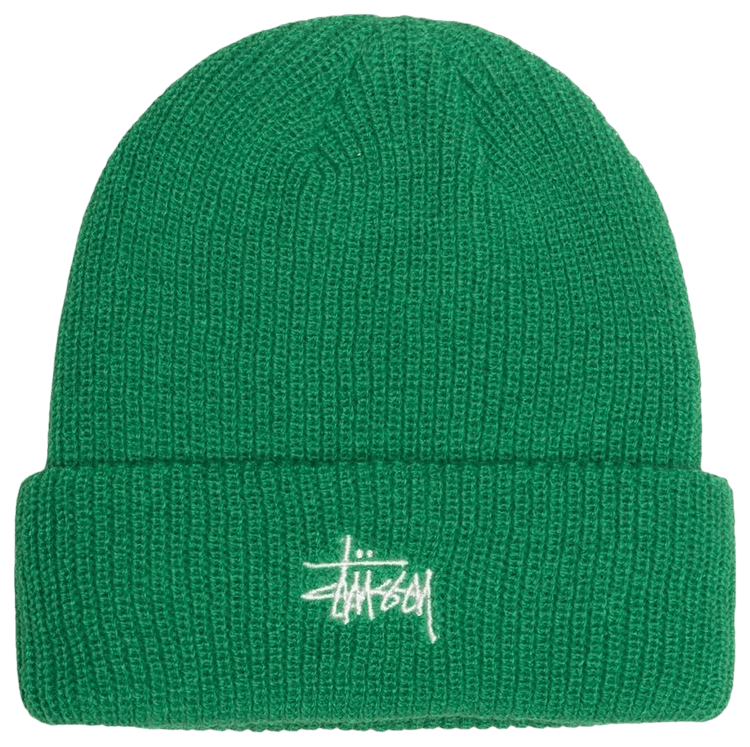 Buy Stussy Basic Cuff Beanie 'Kelly Green' - 1321019 KELL | GOAT